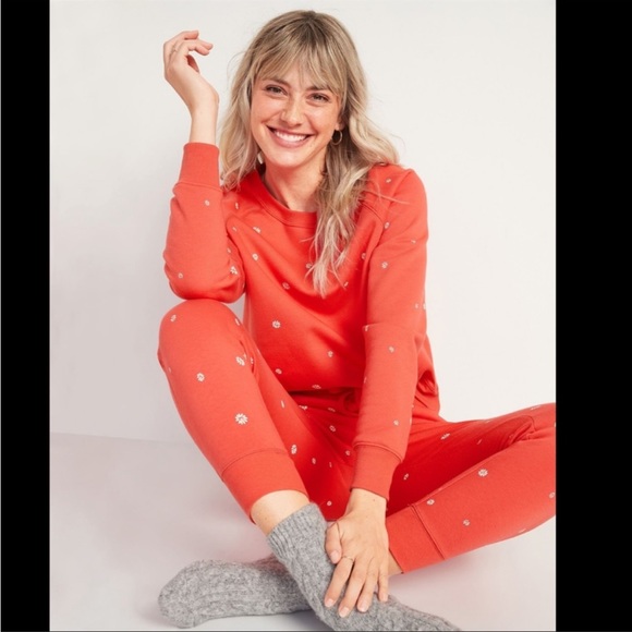 Old Navy | Pants & Jumpsuits | New Old Navy Matching Lounge Set Red ...